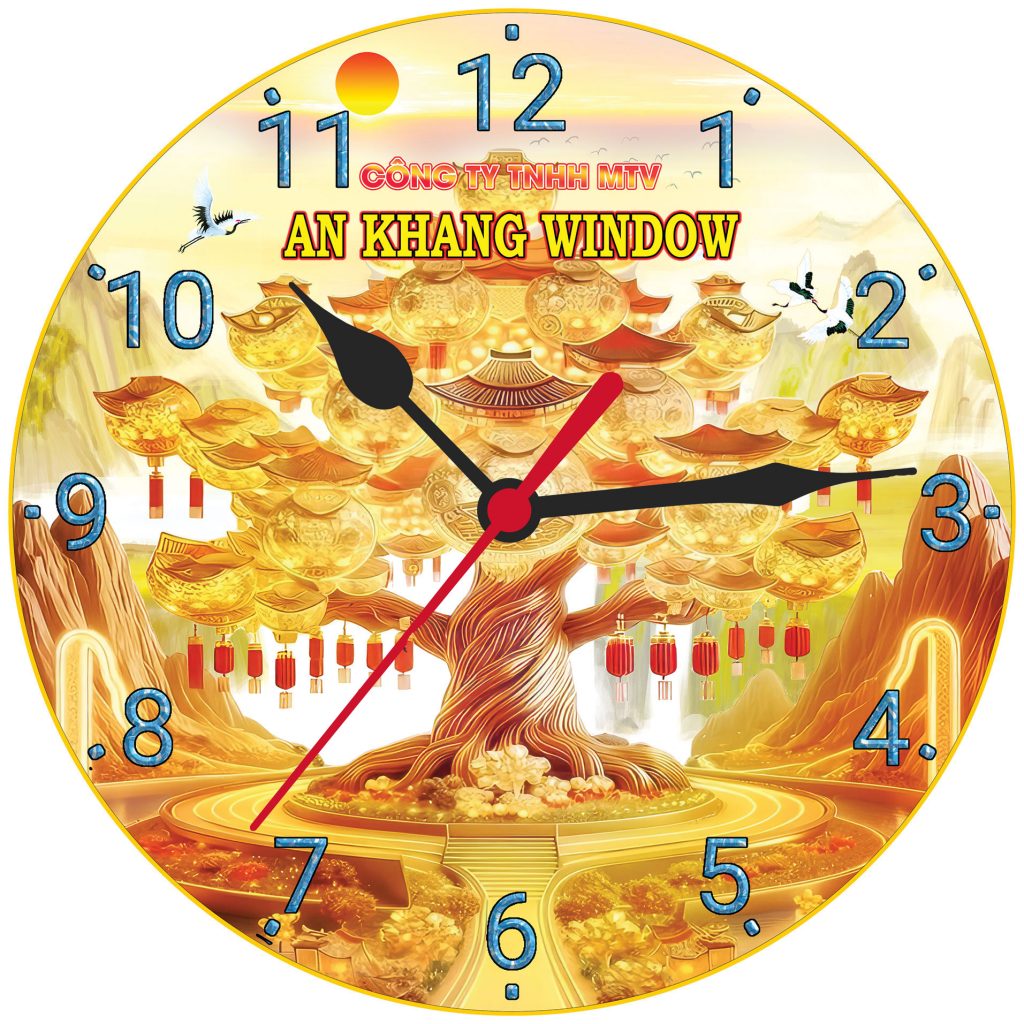 Đồng hồ dáng tròn - Mẫu thiết kế thương hiệu DT08|THẾ GIỚI QUÀ TẶNG